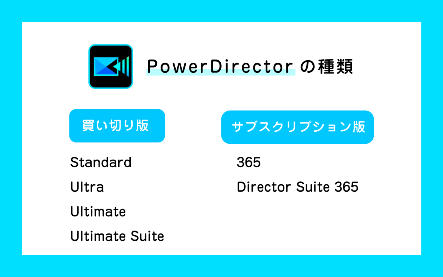 PowerDirectorはどんなソフト？項目別に他ソフトと徹底比較してみた | Creators+